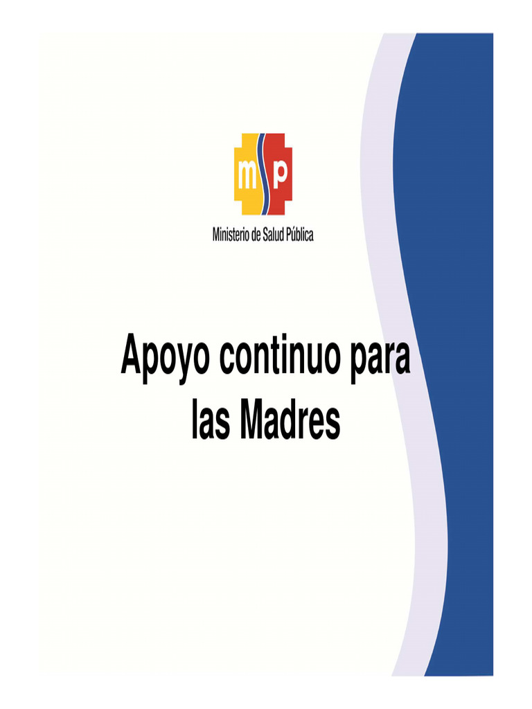 Apoyo Continuo para Las Madres | PDF | Amamantamiento | Etapas de la ...
