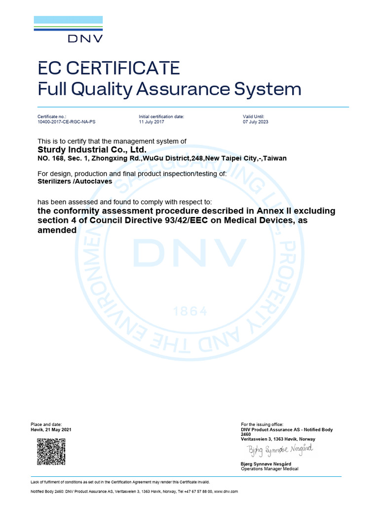 CE Autoclave - MDD - 2023 07 07 | PDF | Government | Justice