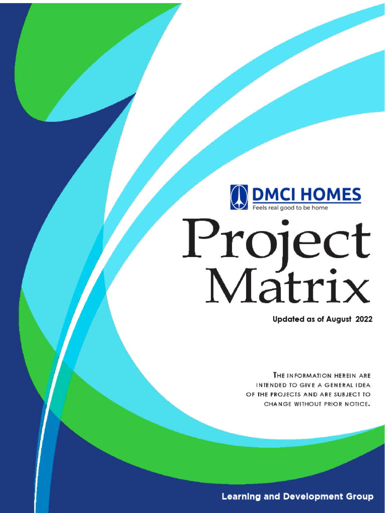 2 Project Matrix Updated As of August 2022 | PDF | Tourist Attractions | Structural Engineering
