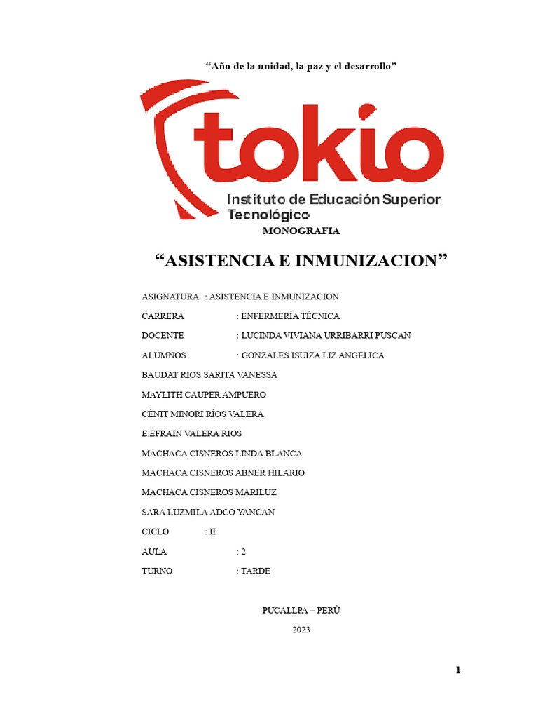 MONOGRAFIA GRUPO 4.trb | PDF | Vacunas | Sistema inmune