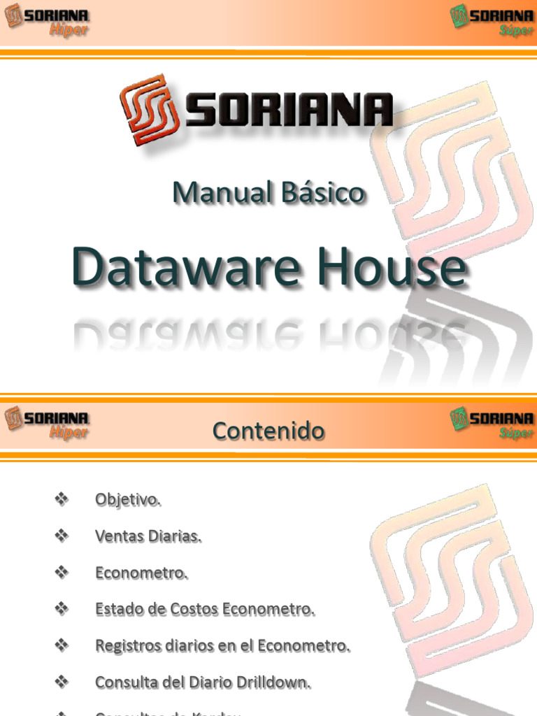 Manual Basico DWH 01-01 14 13 | PDF | Presupuesto