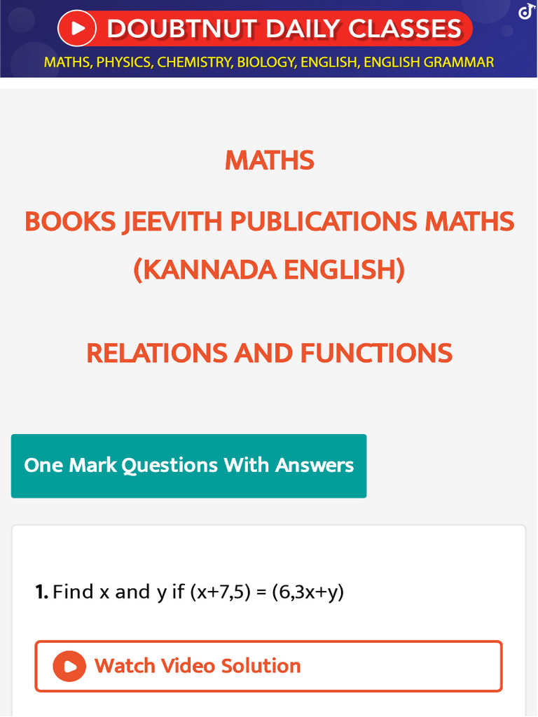 Books Doubtnut Question Bank | PDF