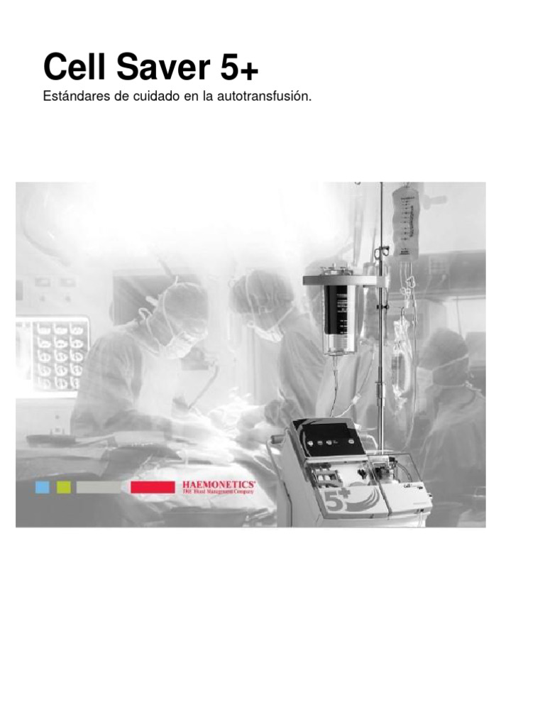 Cell Saver 5+ | PDF | Sangre | Transfusión de sangre