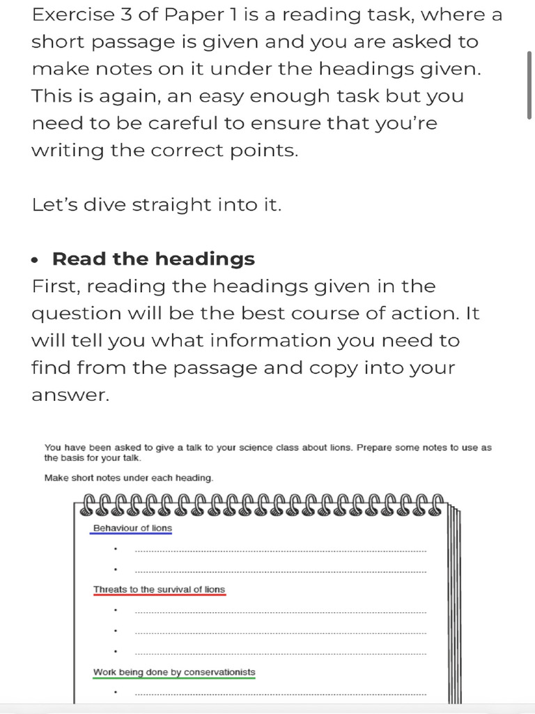 Reading Exercise 3 | PDF