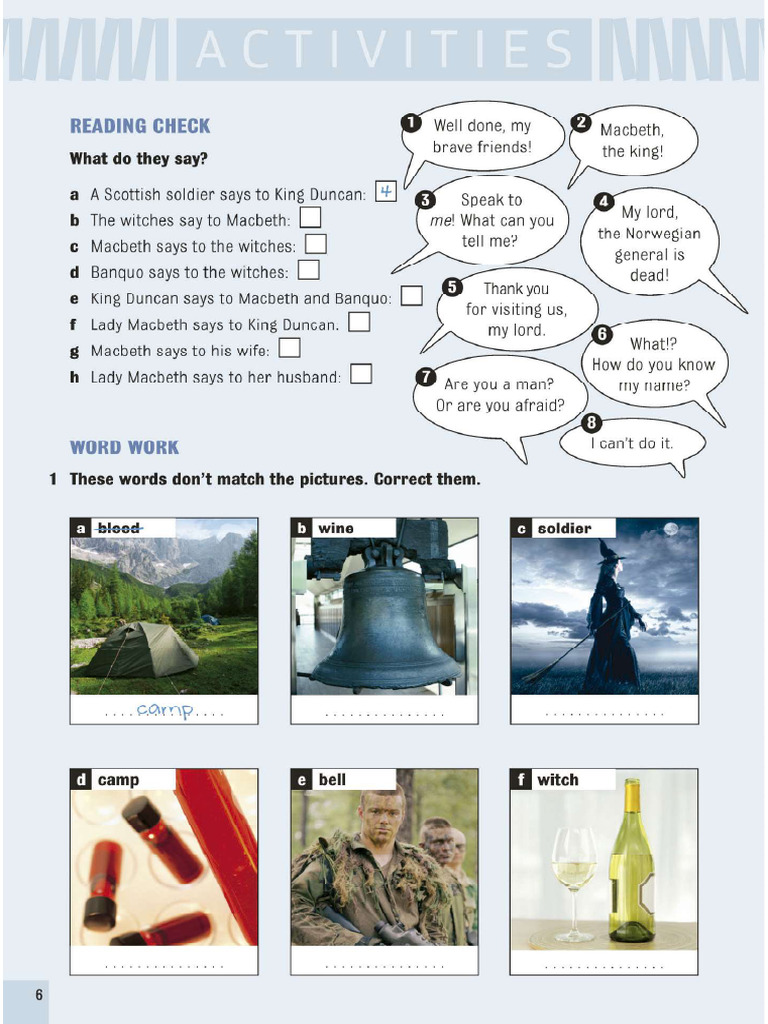 Macbeth - Chapter 1 | PDF