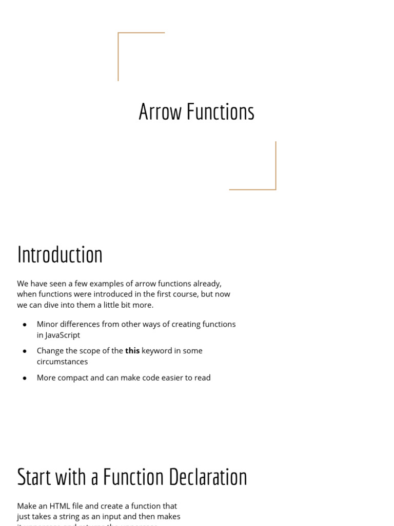 04 PDF-Of-presentation WEB1093 M02 Arrow Functions | PDF | Anonymous Function | Parameter ...