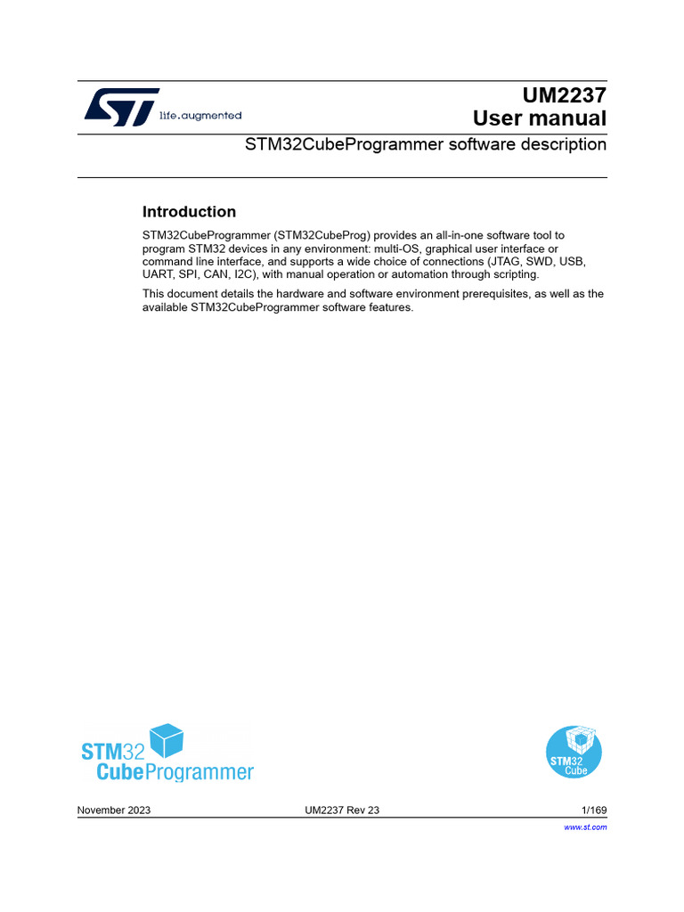 Dm00403500-Stm32cubeprogrammer-Software-Description-Stmicroelectronics ...