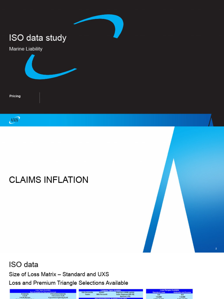 Presentation ISO Data | Download Free PDF | Insurance | Inflation