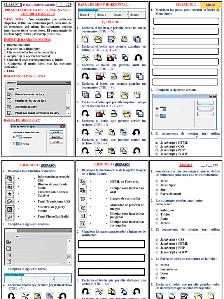 Clase 32 - Robótica - 4 Secundaria | PDF | Menú (Computación) | Script Java