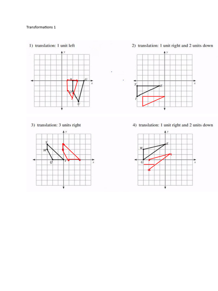 Transformations 1 Pdf Differential Geometry Matrix Theory