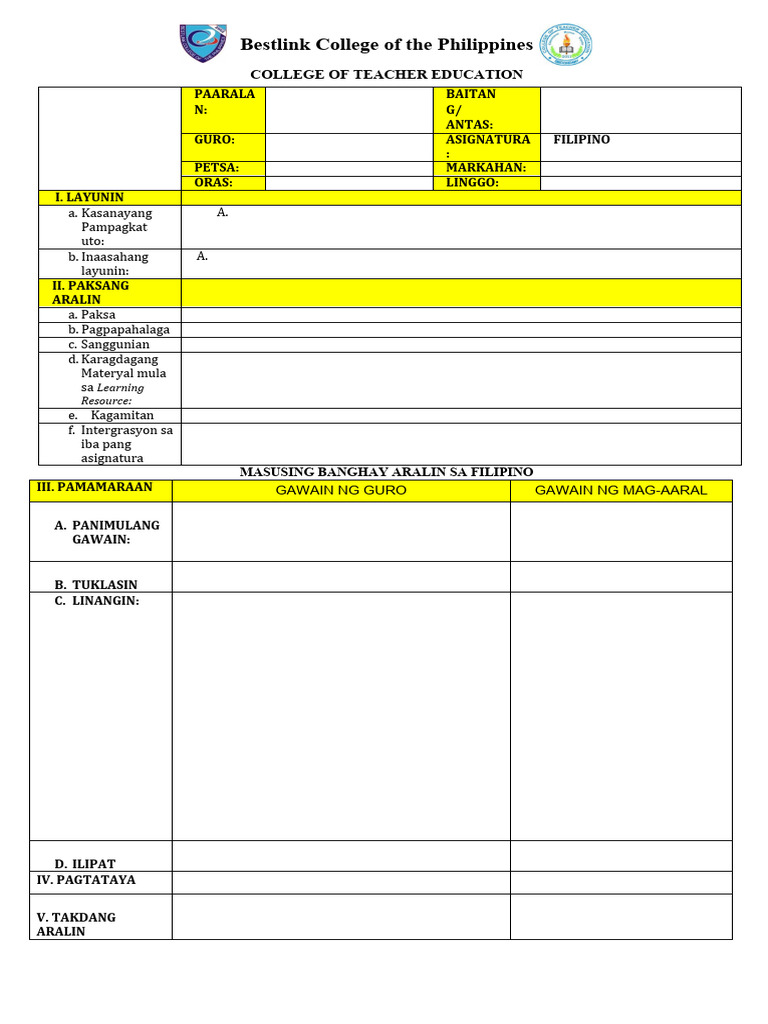 Lesson Plan Template | PDF