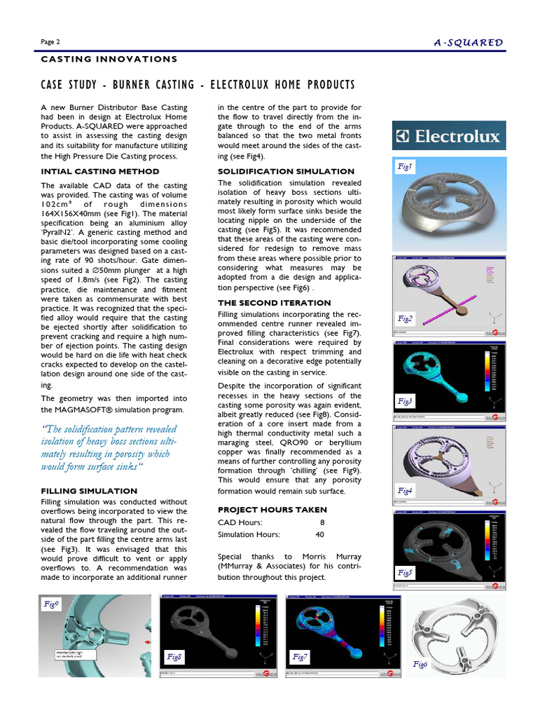 Case Study - HPDC - Burner Casting | PDF | Materials Science | Chemistry