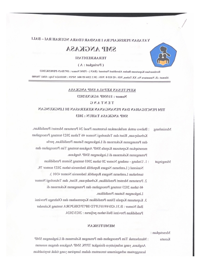 SMP Angkasa | PDF