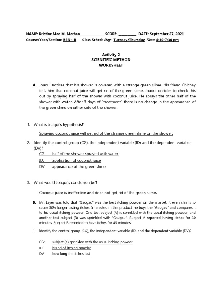Laboratory #2 Scientific Method | PDF | Mold | Penicillin