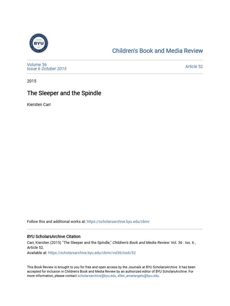 The Sleeper and The Spindle | PDF