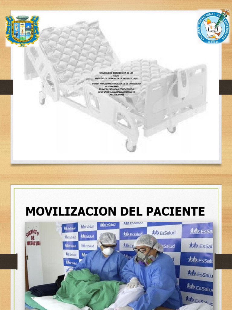 Movilizacion Del Paciente | PDF | Términos anatómicos de ubicación ...