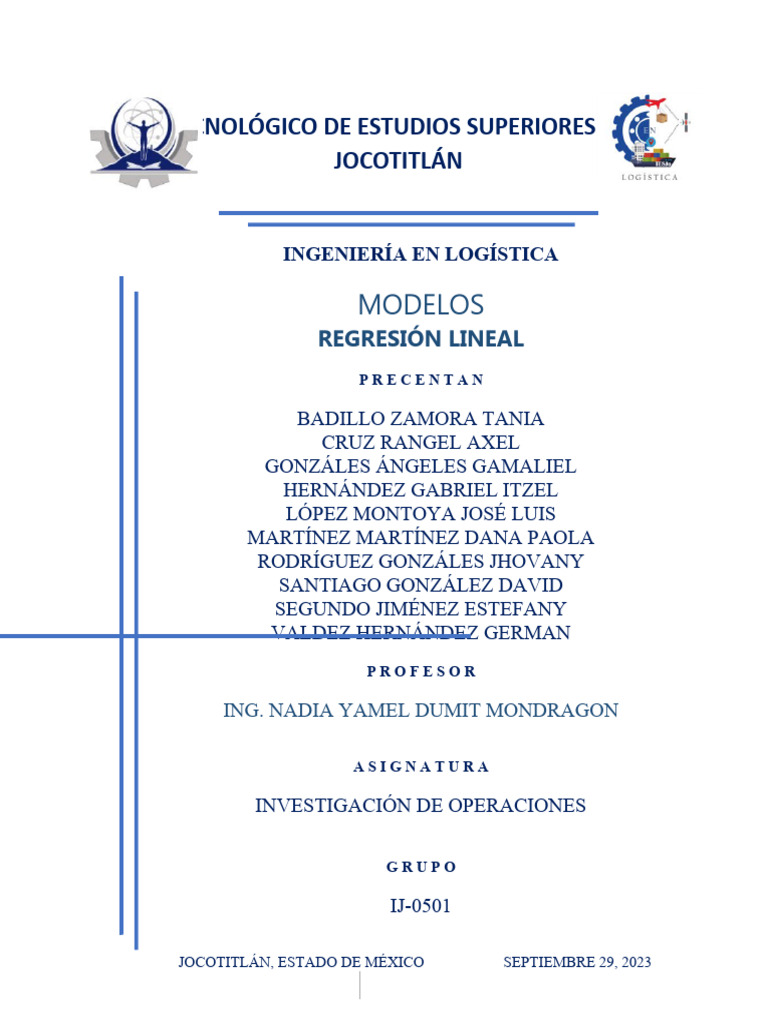 Equipo D - Ij-501 - Ing. Logistica - Modelos | PDF | Inventario | Función (Matemáticas)