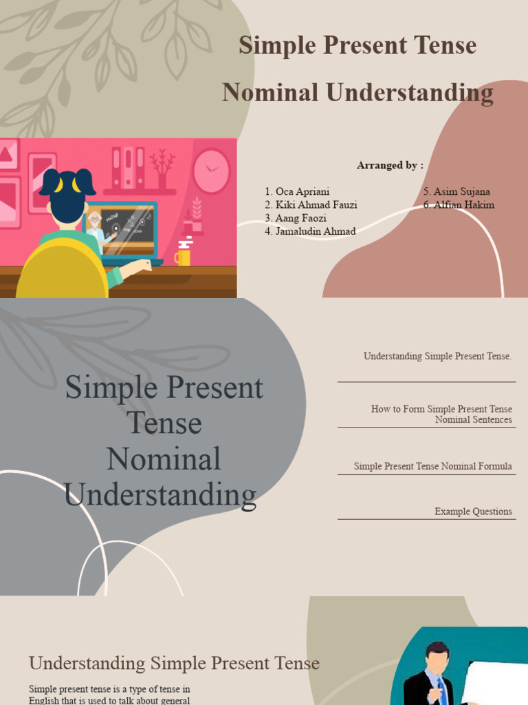 Simple Present Tense | PDF | Verb | Adjective