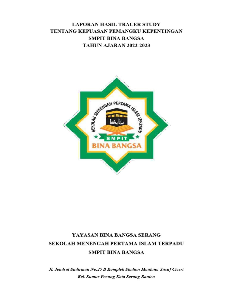 Contoh Laporan Hasil Tracer Study | PDF