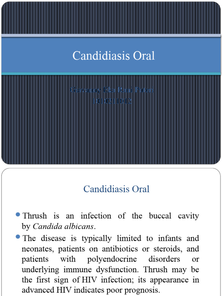 Candidiasis Oral | PDF | Candidiasis | Medical Specialties