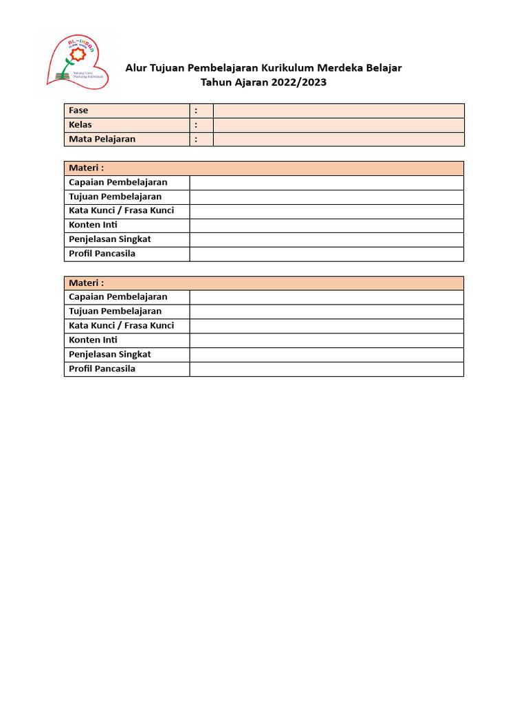 ATP Kurikulum Merdeka (Silabus) | PDF