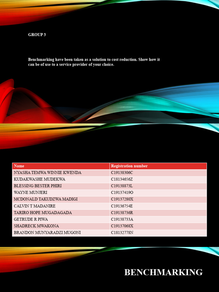 Group 3 Benchmarking-1 | PDF | Benchmarking | Energy Conservation Group 3 Benchmarking-1 | PDF | Benchmarking | Energy Conservation