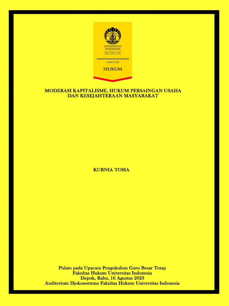 Buku Pidato Prof. Kurnia Toha | PDF | Ilmu Sosial