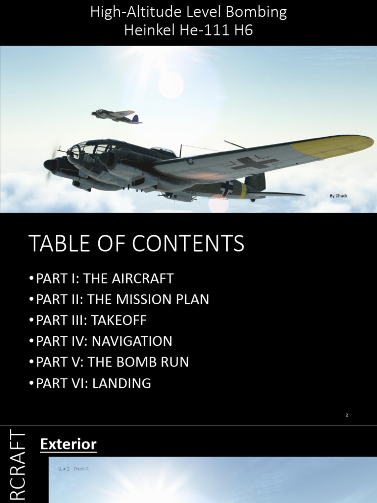 BoS He-111 High-Altitude Bombing Guide | PDF | Vehicles | Transport