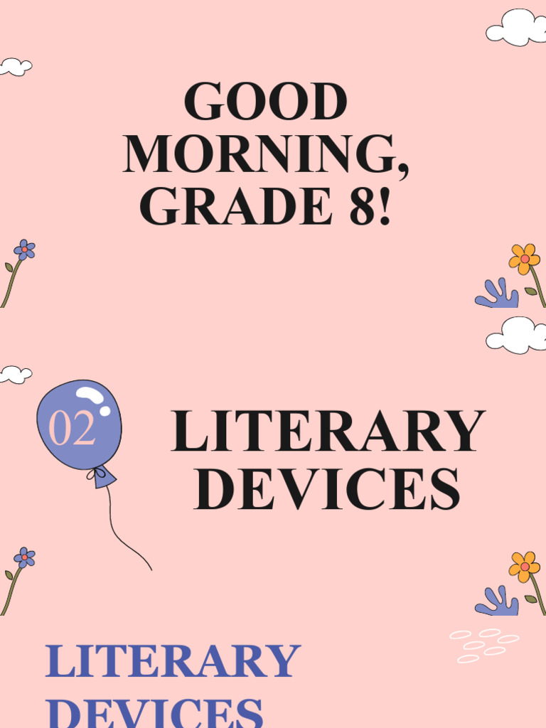 Grade 8 - Literary Devices | PDF