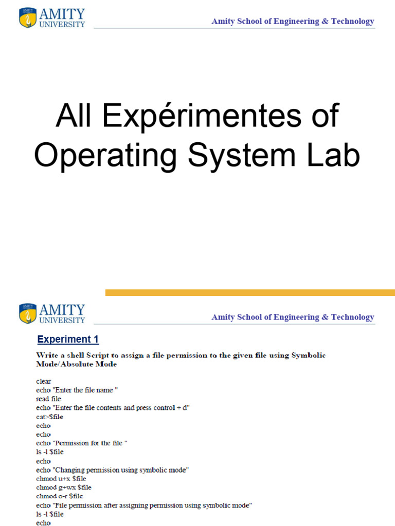 All Experiments Of Os Lab Pdf Computers 