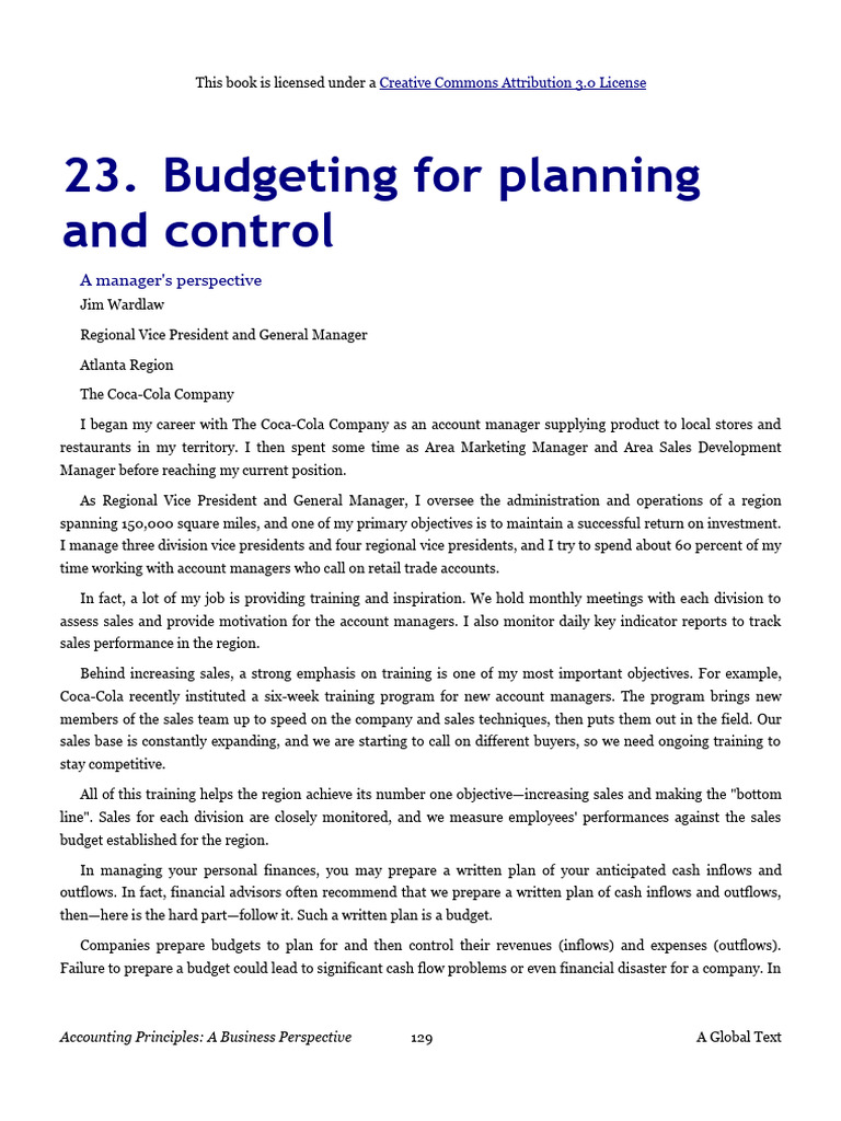 Budgeting Strategies for Managers | PDF | Inventory | Cost Of Goods Sold
