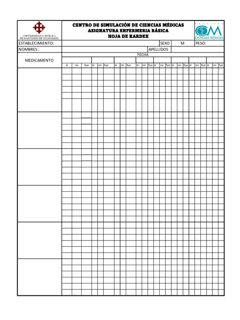 Hoja de Kardex | PDF