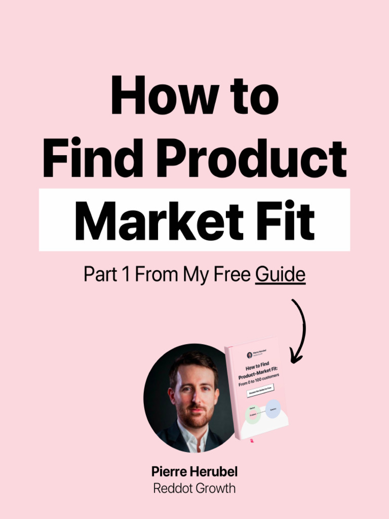 How To Find Product Market Fit | PDF