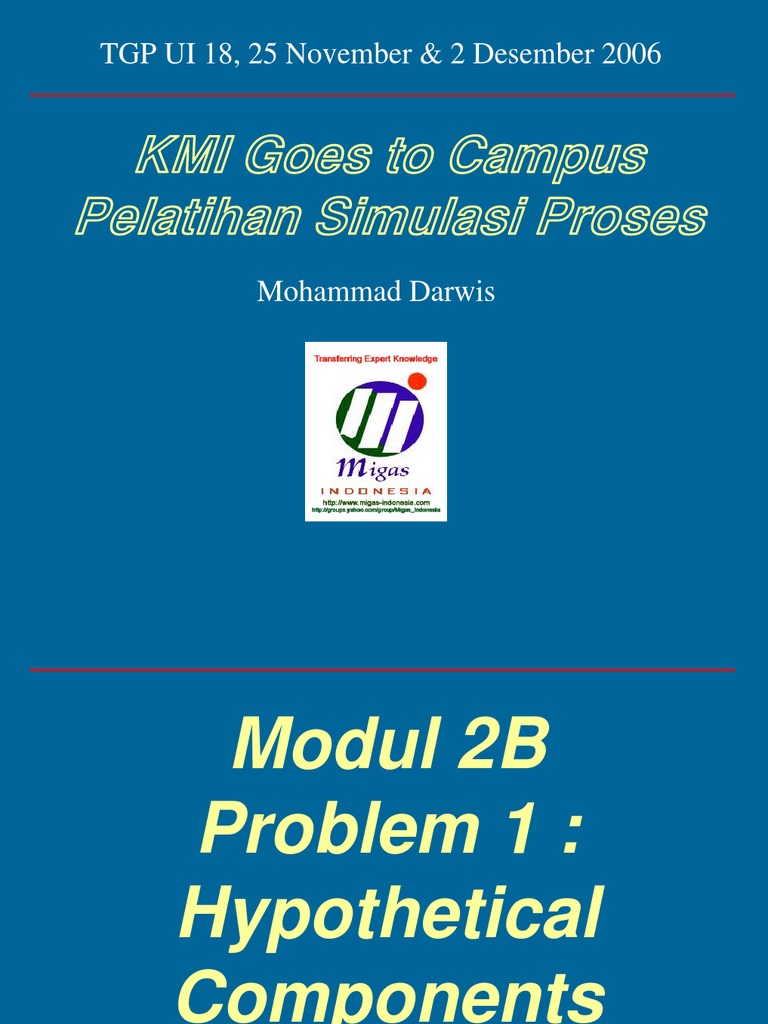 Modul 2B Hysys - Hypothetical Components | PDF