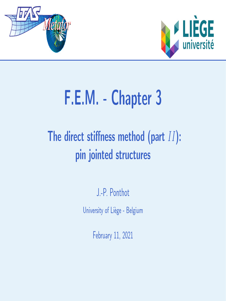 Chap 3 Direct Stiff Method II | Download Free PDF | Finite Element Method | Stiffness