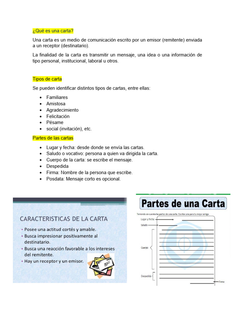 Qué Es Una Carta | PDF