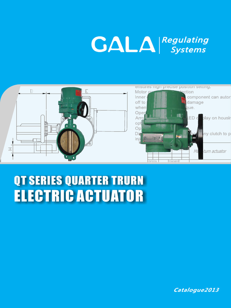 Neumax QT Series Quarter Turn Electric Actuator | PDF | Electric Motor | Actuator