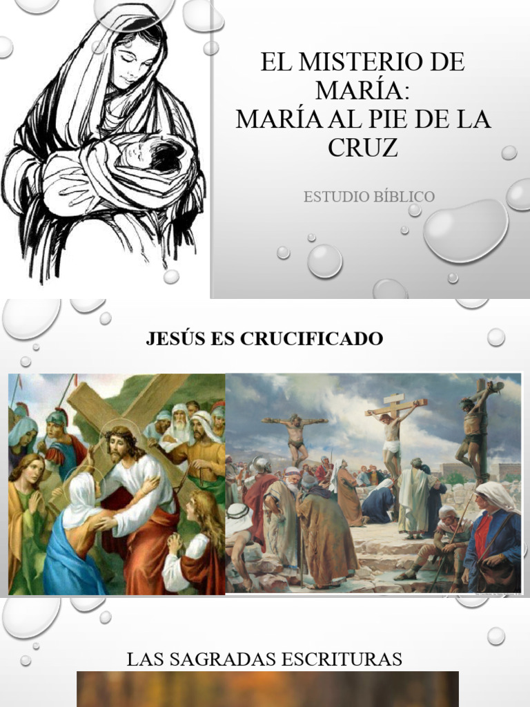 María al pie de la cruz: Reflexiones bíblicas | PDF | María, madre de ...