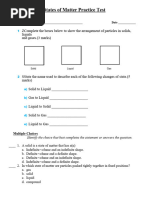 Changes of State Worksheet | PDF | Freezing | Evaporation