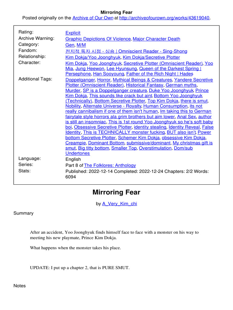Mirroring Fear | PDF