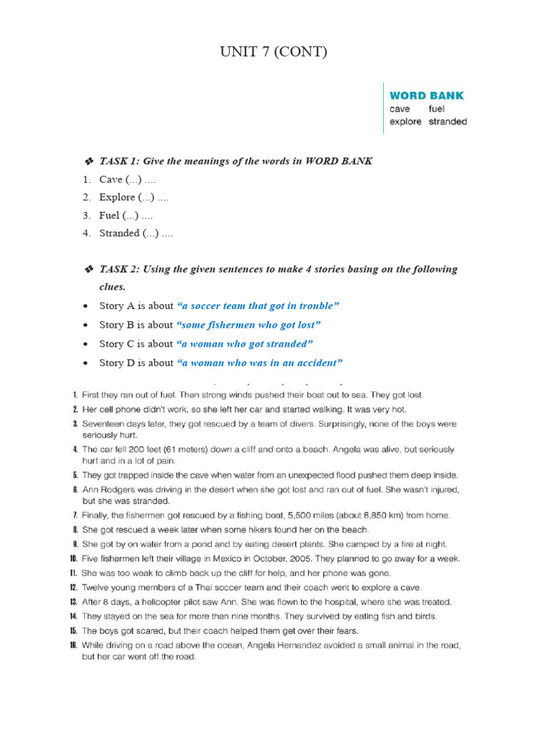 UNIT 7 (Cont) | PDF | Grammar | Cognitive Science