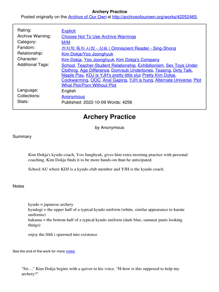Archery Practice | PDF