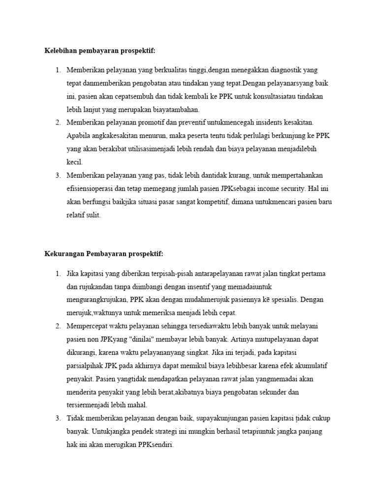 Kelebihan Kekurangan Pembayaran Prospektif | PDF | Pengelolaan Keuangan & Uang | Sains & Matematika
