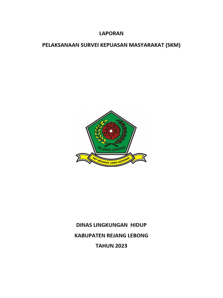 Template LAPORAN SKM - UPP - 2023 | PDF