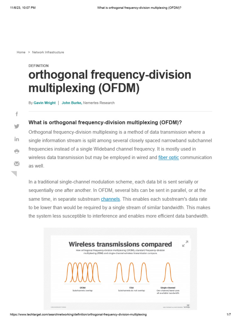 How, What Is Orthogonal Frequency-Division Multiplexing (OFDM) - 123 | Download Free PDF ...
