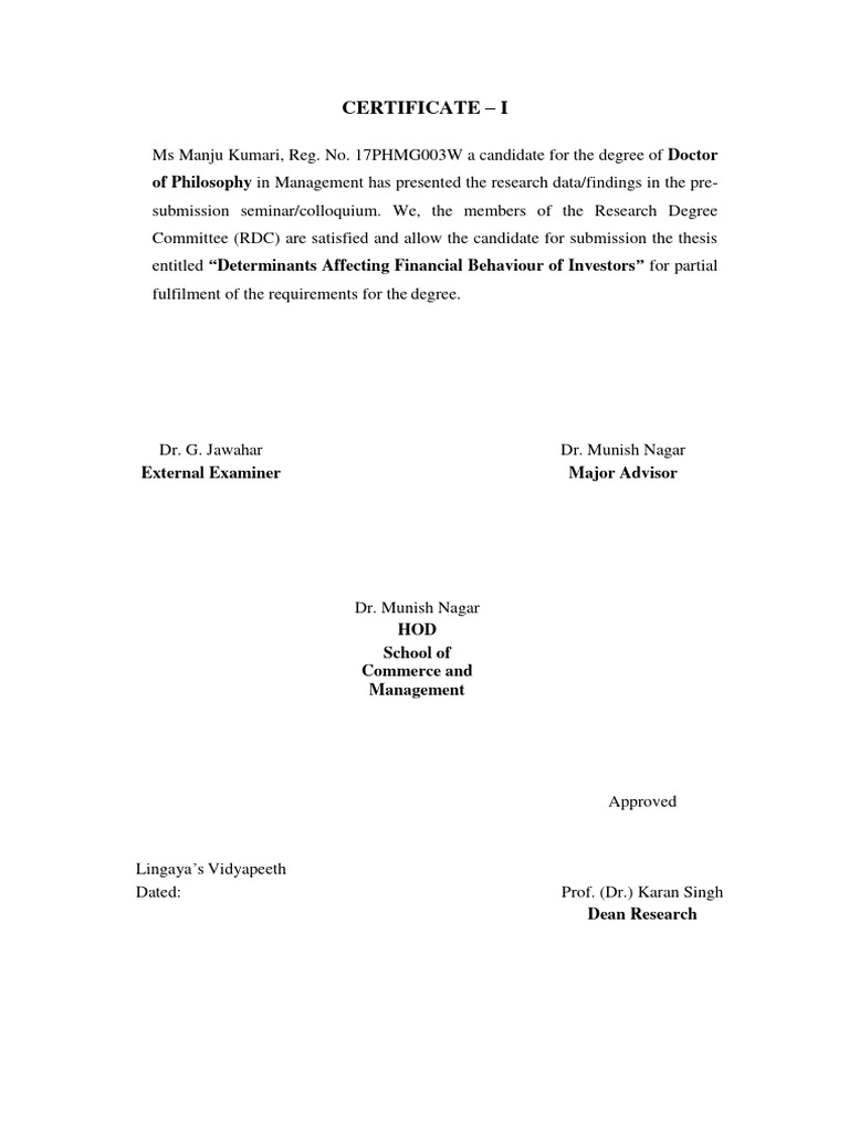 02 Prelim Pages | PDF | Thesis | Academia