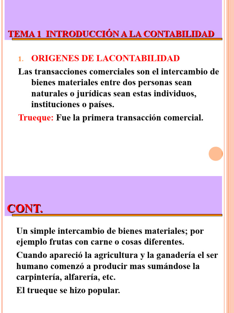 Tema 1 Introduccion A La Contabilidad | PDF | Contabilidad | Economias