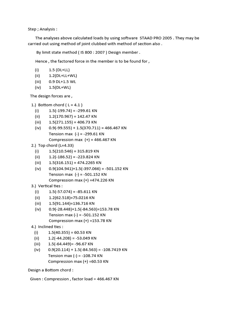 Truss Design Pdf Truss Civil Engineering