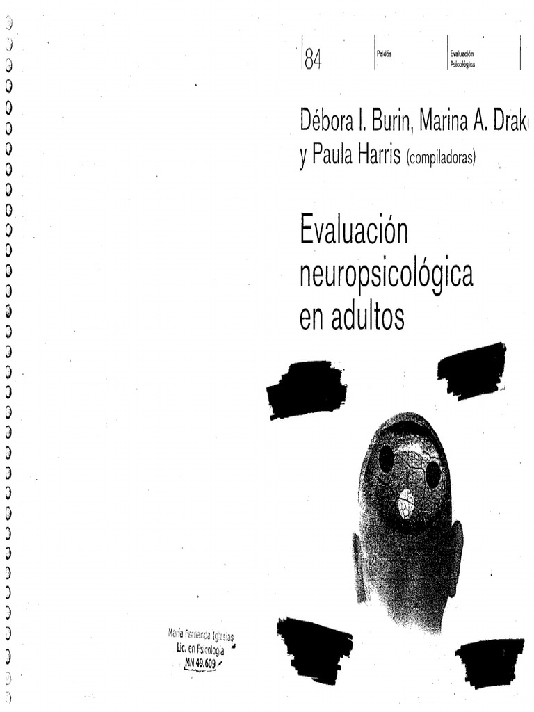 Burín Evaluacion Neuropsicologica de Adultos | PDF