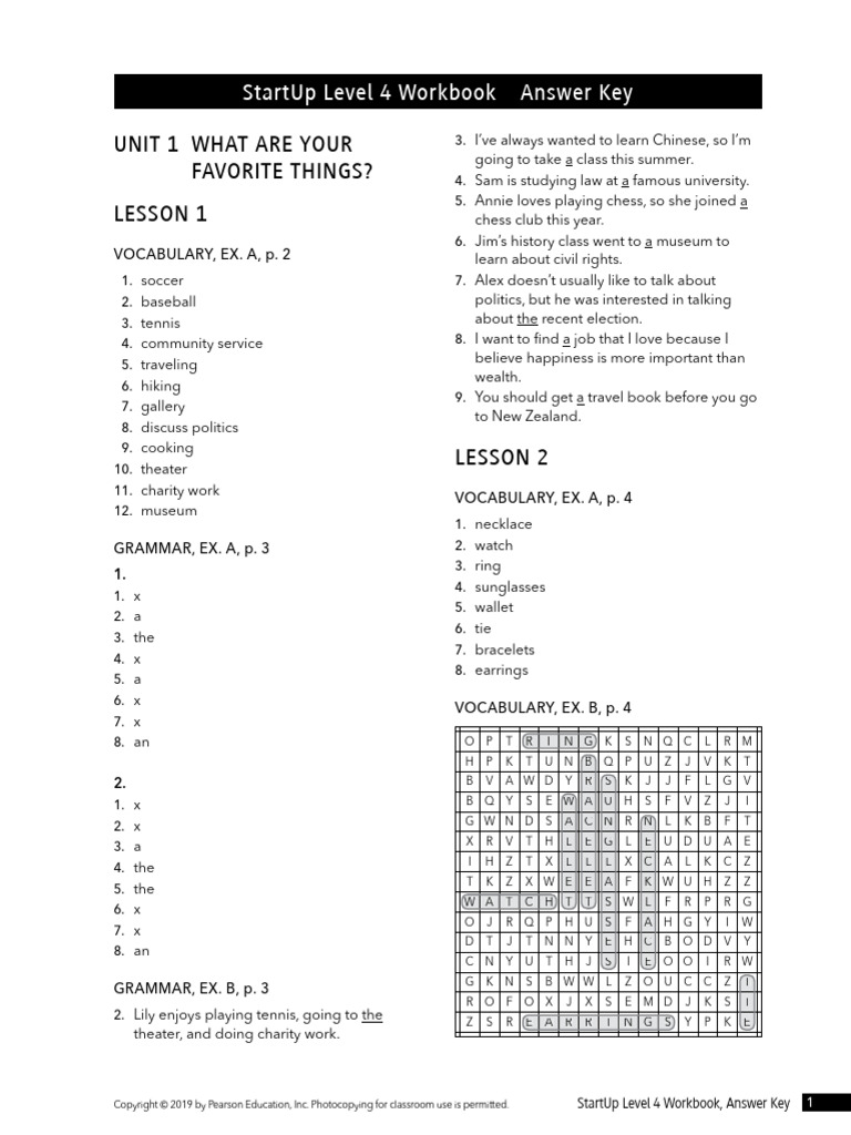 st4 - Work Book - Answer Keys | PDF | Blizzards